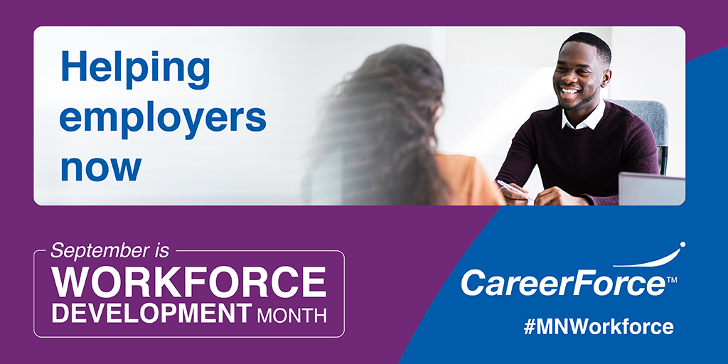 Workforce Development Month graphics for X | CareerForce